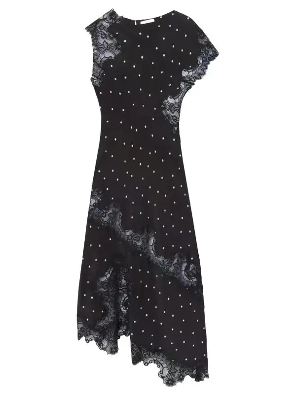 A.L.C. Alessia Polka-dot Maxi Dress - Black