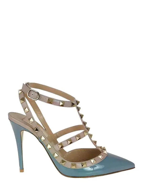 Valentino Garavani Rockstud Caged Stiletto Pumps - Blue