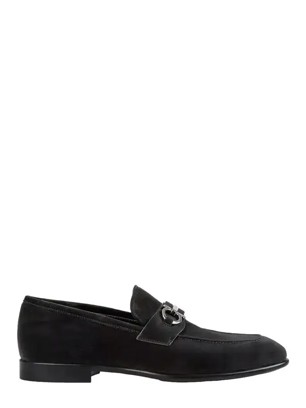 FERRAGAMO Gancini Buckle Loafers - Black