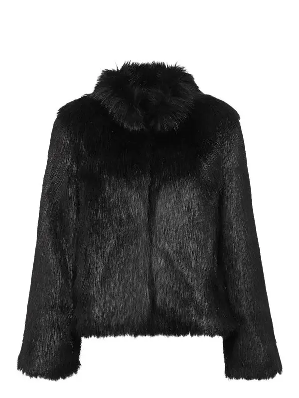 UNREAL FUR High-neck Jacket - Black