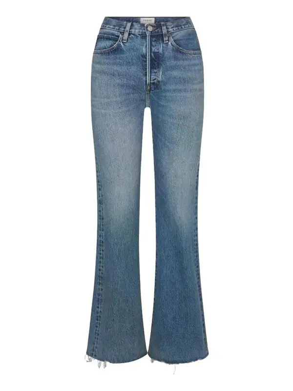 FRAME Frayed Denim Jeans - Blue