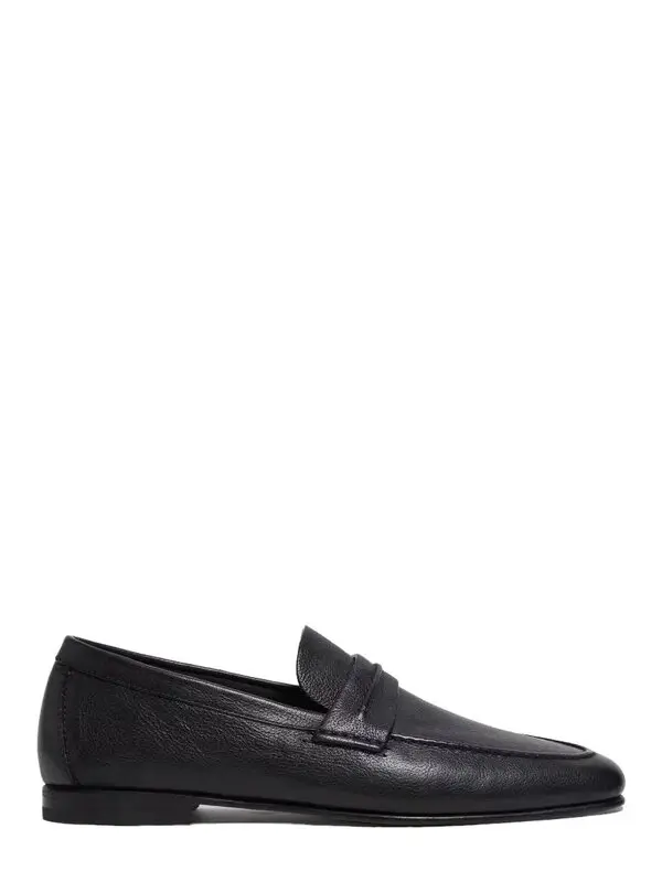 Zegna Leather Loafers - Black