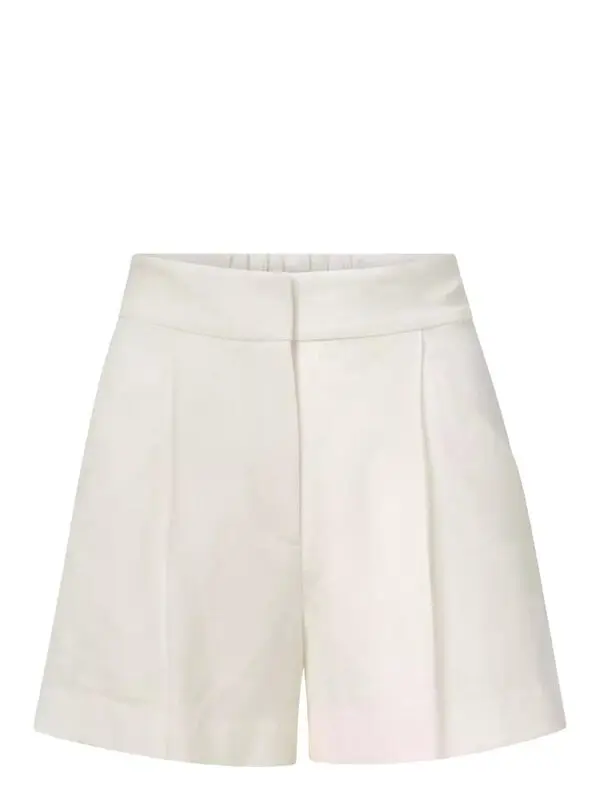 Veronica Beard Marbeau Pleated Shorts - White