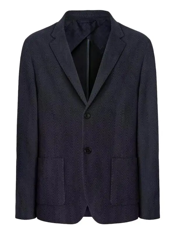 Missoni Herringbone Pocket Jacket - Blue