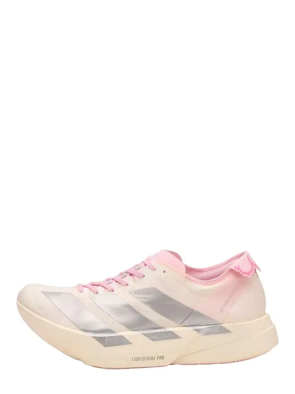 ADIDAS RUNNING Adidas Adizero Adios Pro 4 Sneaker - Core White/silver Met./clear Pink