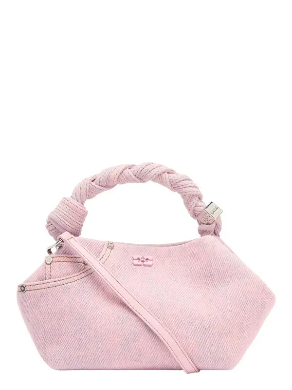 GANNI Bou Small Denim Bag - Cameo Pink