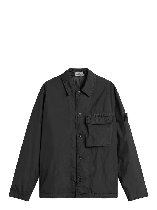 Stone Island Crinkle Reps Shirt Jacket - Black