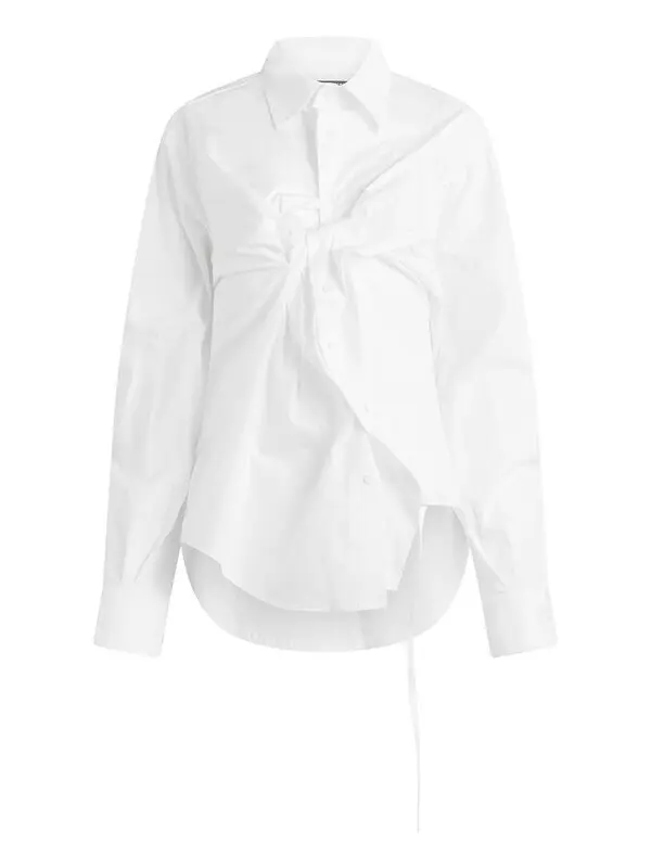 Ottolinger Twisted-pleat Tailored Shirt - White