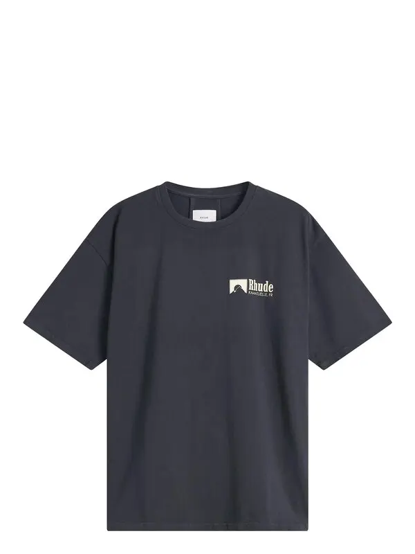 Rhude Ramatuelle Intl Racing T-shirt - Vintage Black/white/yellow