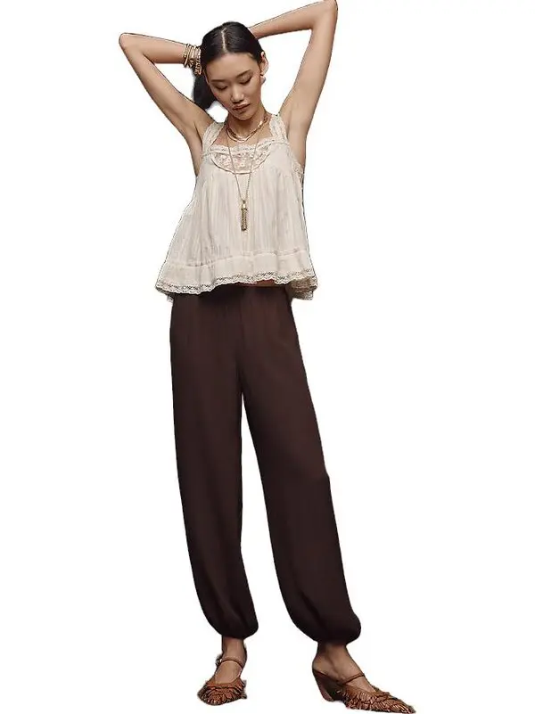 REFORMATION Zia Pants - Mole