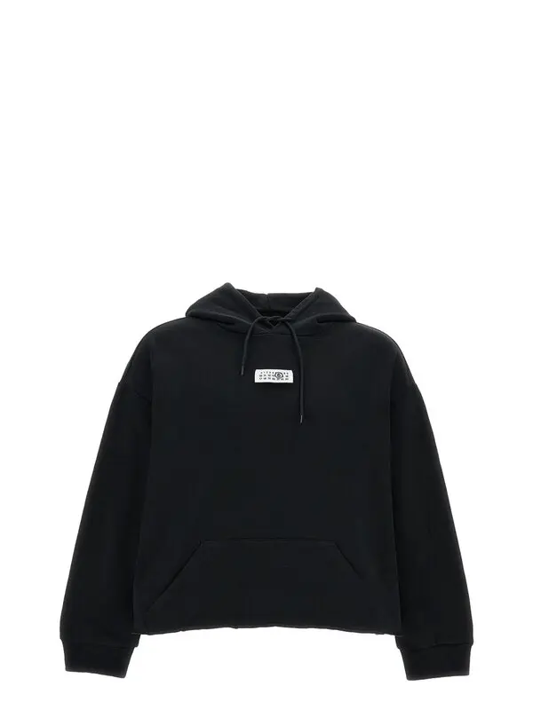 MAISON MARGIELA Cropped Cut Sweatshirt - Black