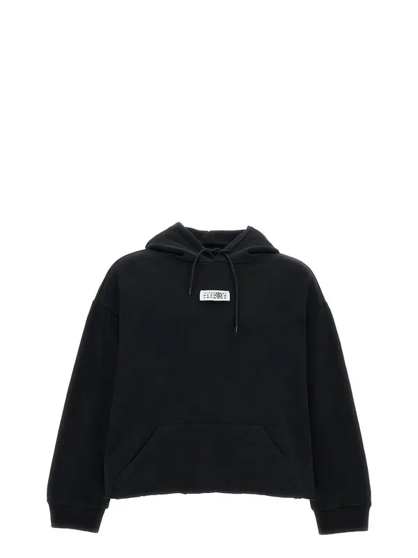 MAISON MARGIELA Cropped Cut Sweatshirt - Nero