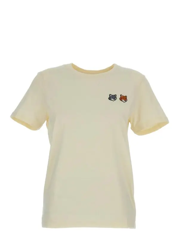 Maison Kitsuné Double Fox T-shirt - Beige