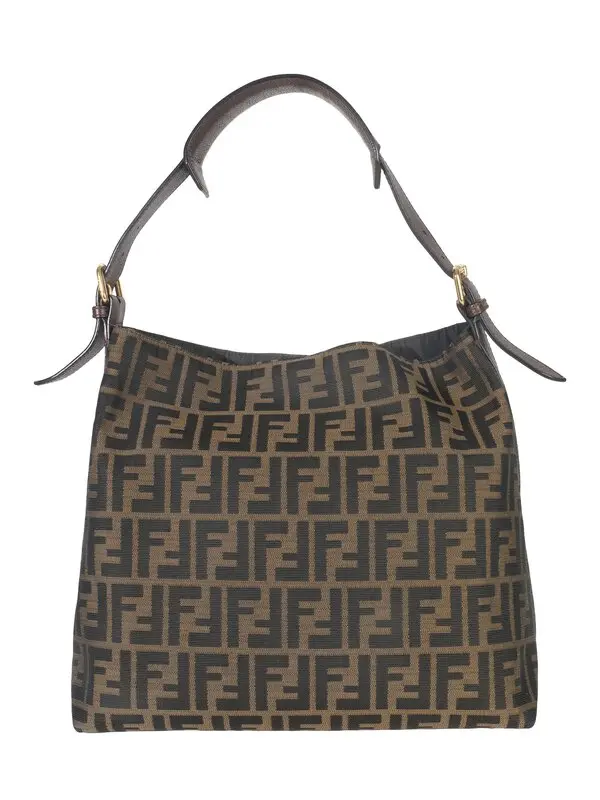 Fendi Vintage Zucca Canvas Hobo - Brown