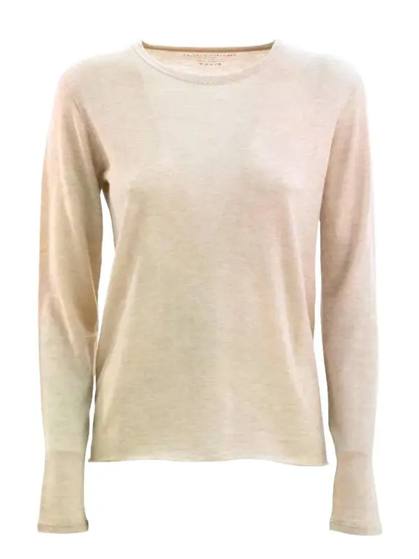 Majestic Filatures Crew-neck Long-sleeved Top - Neutrals