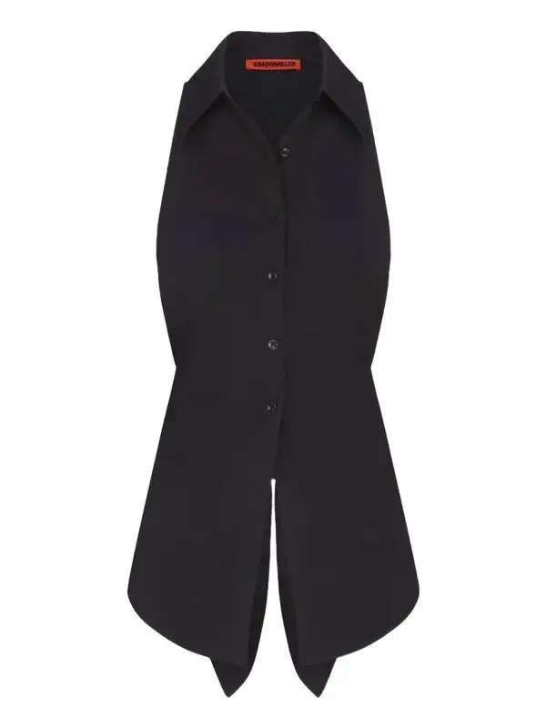 SIMONMILLER Button Blouse - Black