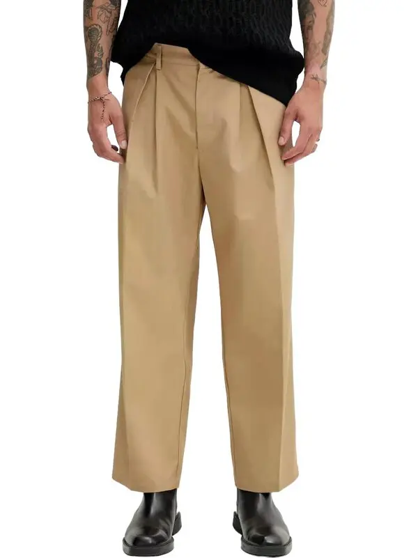 Fiorucci Pleated Trousers - Neutrals
