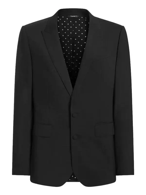Dolce & Gabbana Button-fastening Blazer - Black