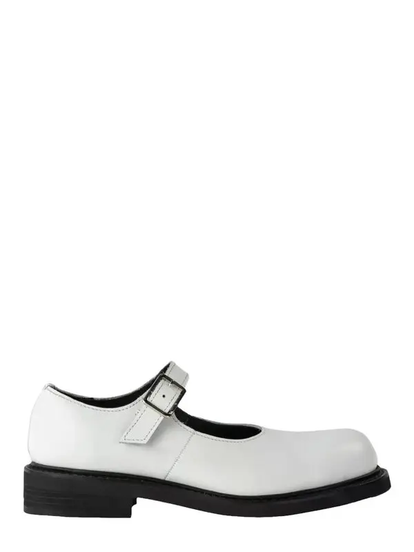 Comme Des Garçons Buckle-strap Pumps - White
