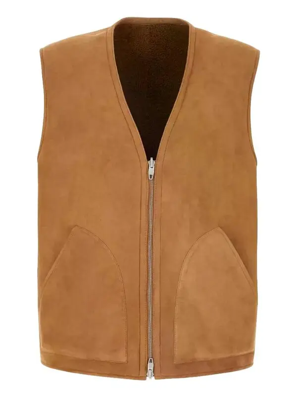 UMIT BENAN Bruno Reversible Gilet - Brown