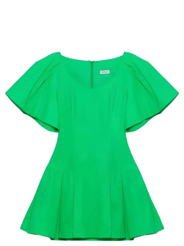 Simkhai Hattie Flared Mini Dress - Green