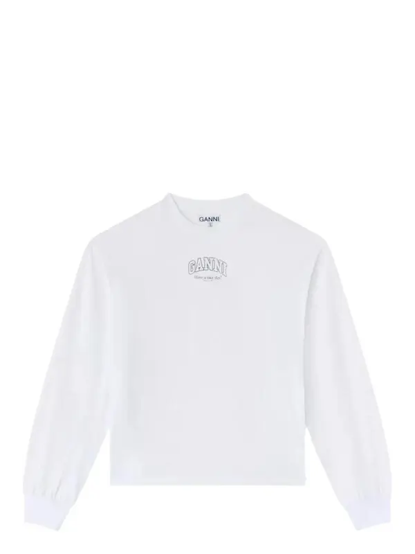 GANNI Long-sleeve T-shirt - White