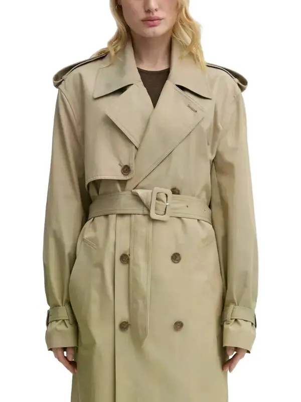 Filippa K Belted Double-breasted Trench Coat - Neutrals