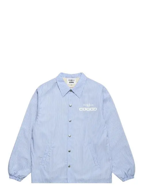 Comme Des Garçons Gdragon Ubermensch Striped Over Shirt - Blue