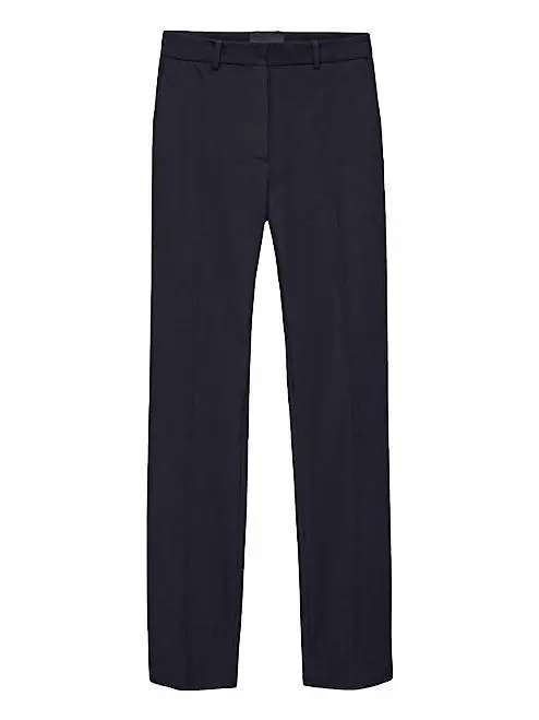 JOSEPH Slim-fit Stretch-woven Trousers - Navy