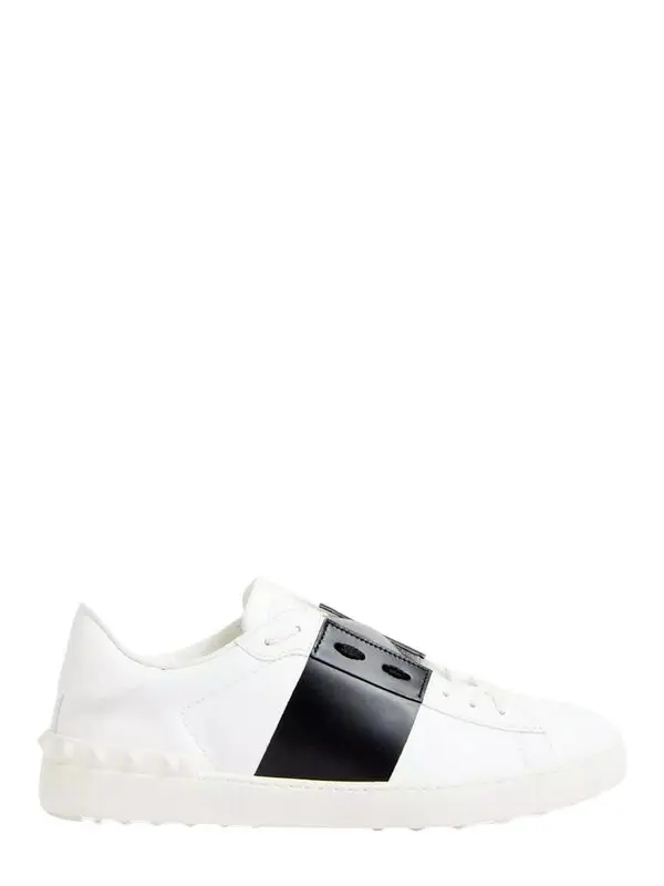 Valentino Garavani Calfskin Open Sneakers - White/black