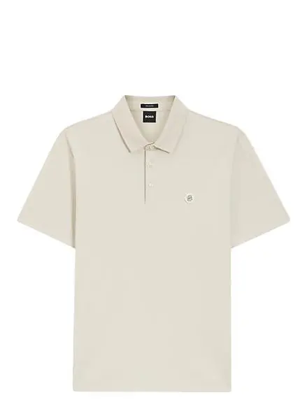 BOSS Double B-logo Mercerised Cotton Polo Shirt - 131