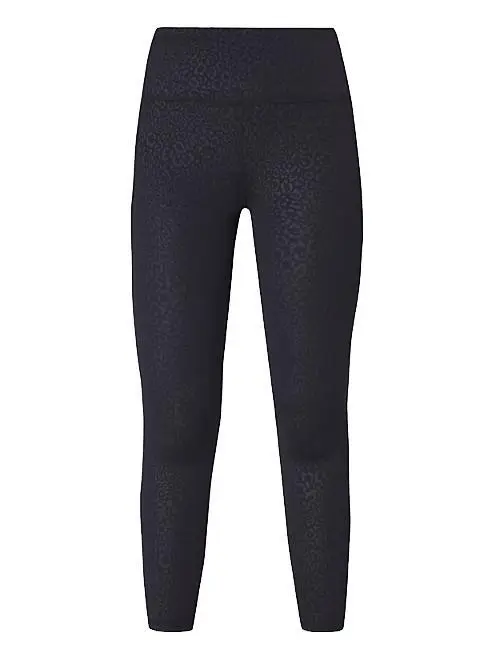 Sweaty Betty All Day 7/8 Workout Leggings - Blackleo Embossprint