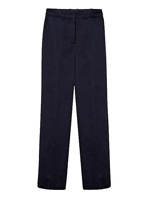 JOSEPH Slim-fit Stretch-wool Trousers - Navy