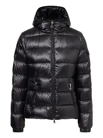 Moncler Glesse Short Hooded Shell-down Jacket - Black