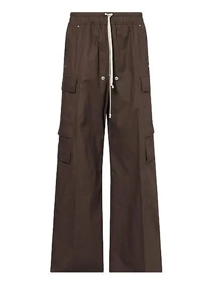 Rick Owens Cargobelas Wide-leg Cotton Trousers - Dark Dust