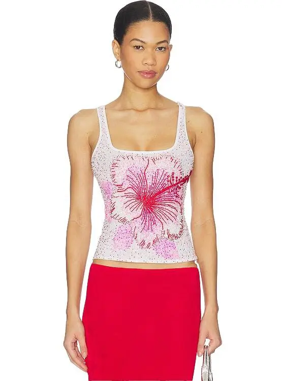 LESLIE AMON Top - Hibiscus