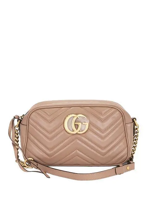 FWRD RENEW Gucci Mini Gg Marmont Shoulder Bag - Dusty Pink