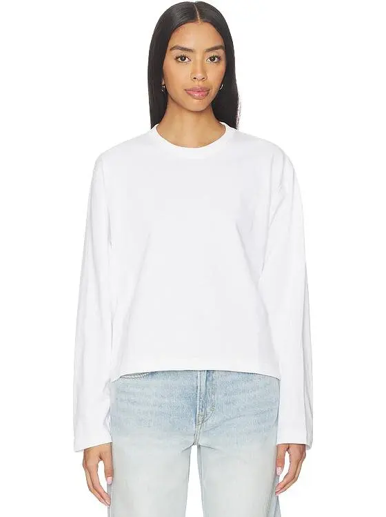 Polo Ralph Lauren Jersey Crop Long Sleeve T-shirt - White