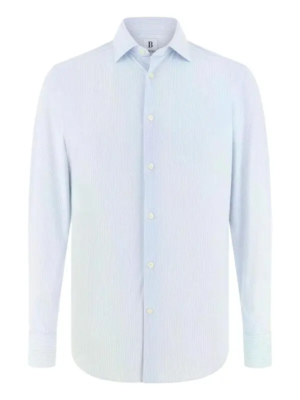 Boggi Milano Tokyo Collar Slim Fit Shirt - Blue