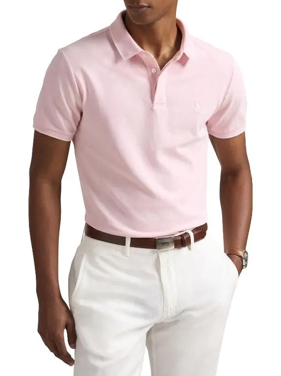 Polo Ralph Lauren Classic Fit Cotton Piqué Polo - Garden Pink/white