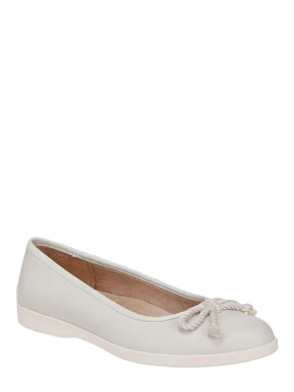 LIFESTRIDE Ballerina Flat With Cushioned Footbed - Cloud White