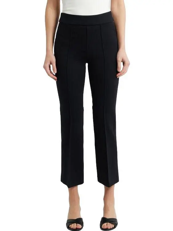 Spanx Ponte Pintuck Kick Flare Pants - Classic Black
