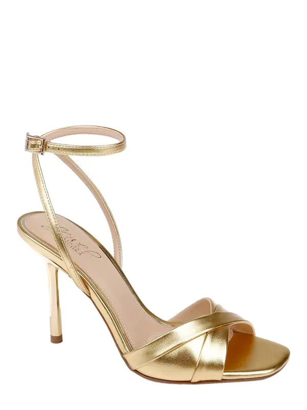 Badgley Mischka Parisa Ankle Strap Sandal - Gold Metallic