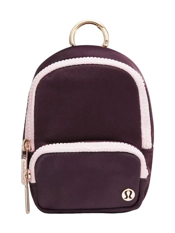 Lululemon Everywhere Backpack Nano - Goodnight Plum/black Plum/blissful Pink/gold