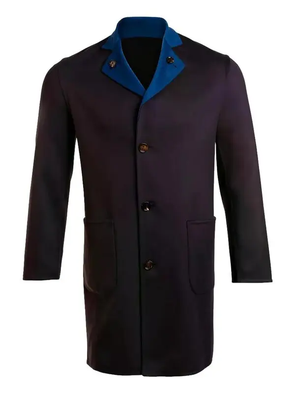 Kiton Parana1 Cashmere Coat - Blue