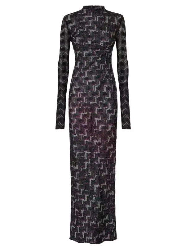 Missoni Patterned Maxi Dress - Black