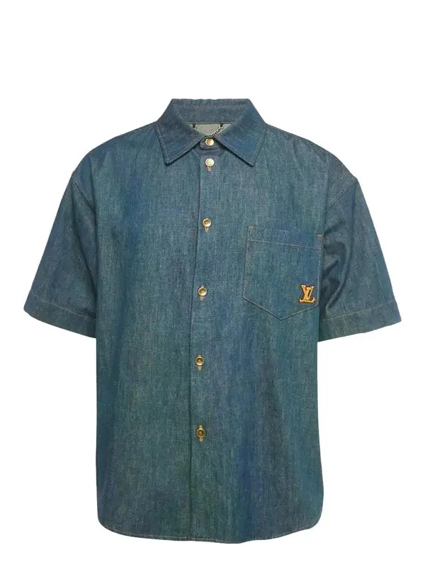 LOUIS VUITTON Short-sleeve Denim Shirt - Blue