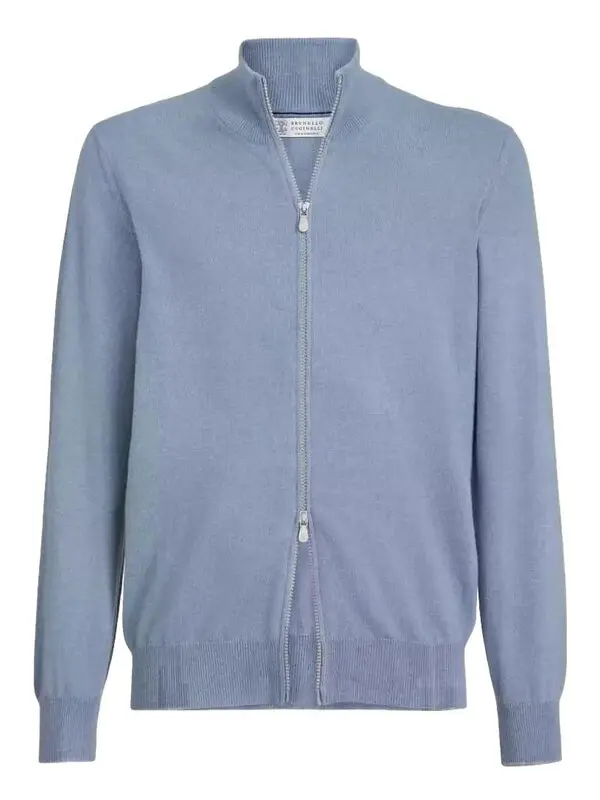 Brunello Cucinelli Long-sleeved Cardigan - Blue