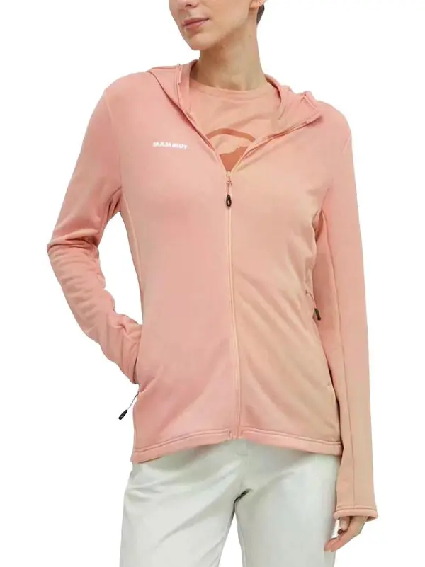 MAMMUT Hooded Zip-up Sweatshirt - Pink