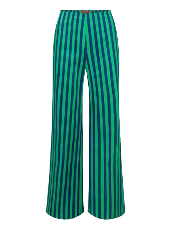 SIMONMILLER Pia Striped Trousers - Green